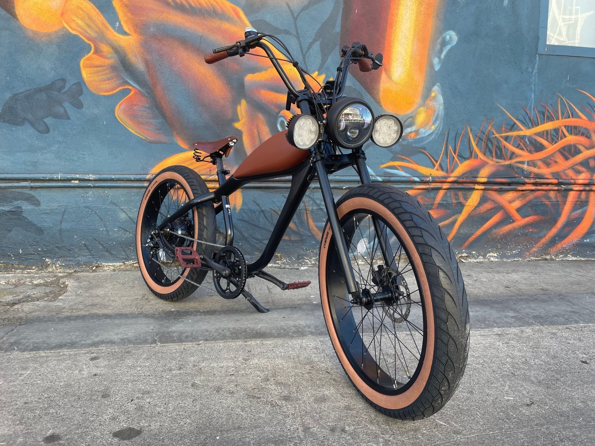 REVI Cheetah Plus – Outlaw Edition 750W Custom Electric Fat Tire eBike ...
