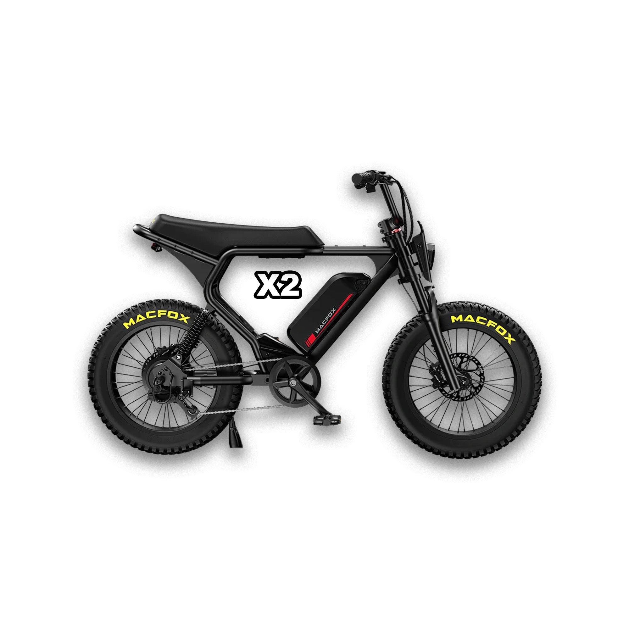 eBike Macfox X2 - With Fender - Black - In a Box - Single Battery ...