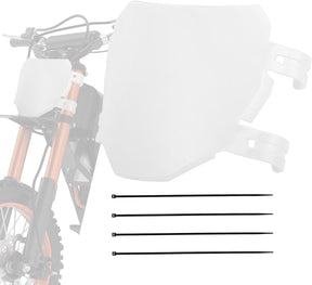 eMOTO Number Plate - White - Installed - eBike Super Shop
