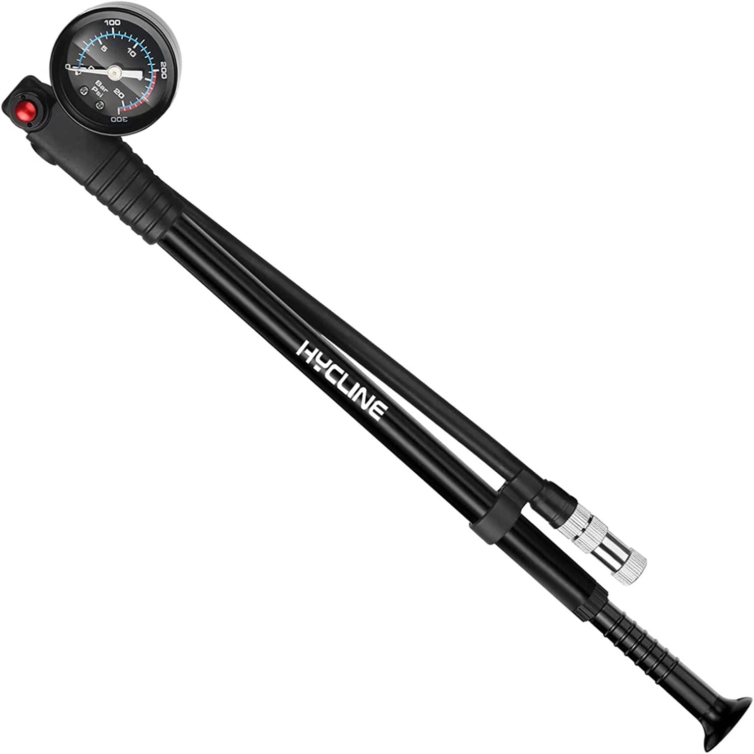 Hycline Shock pump 300 PSI - Black / 300 PSI / With Gauge - eBike Super ...