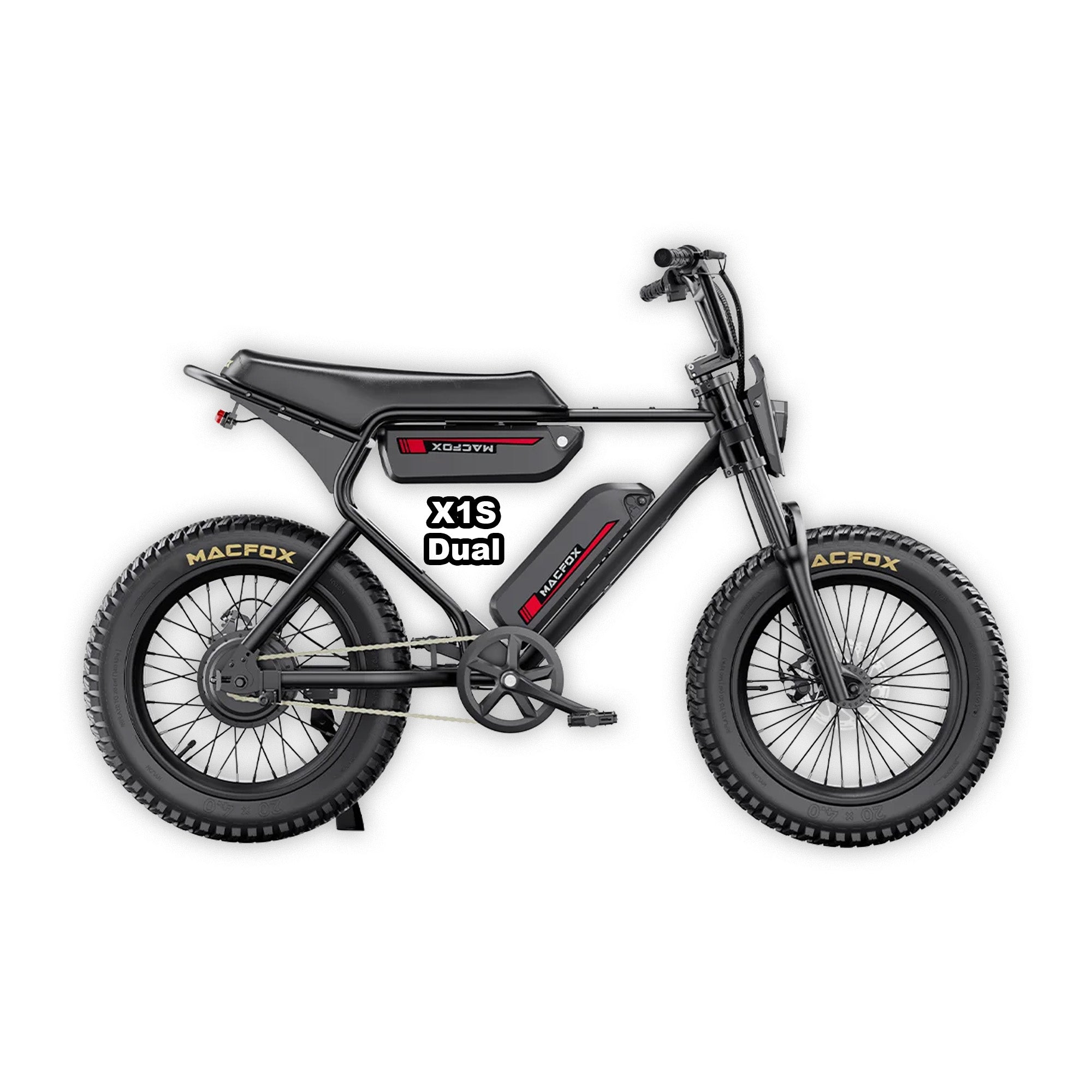 MACFOX X1S Commuter Electric e-Moto Style eBike 500 w 48v Step Over ...