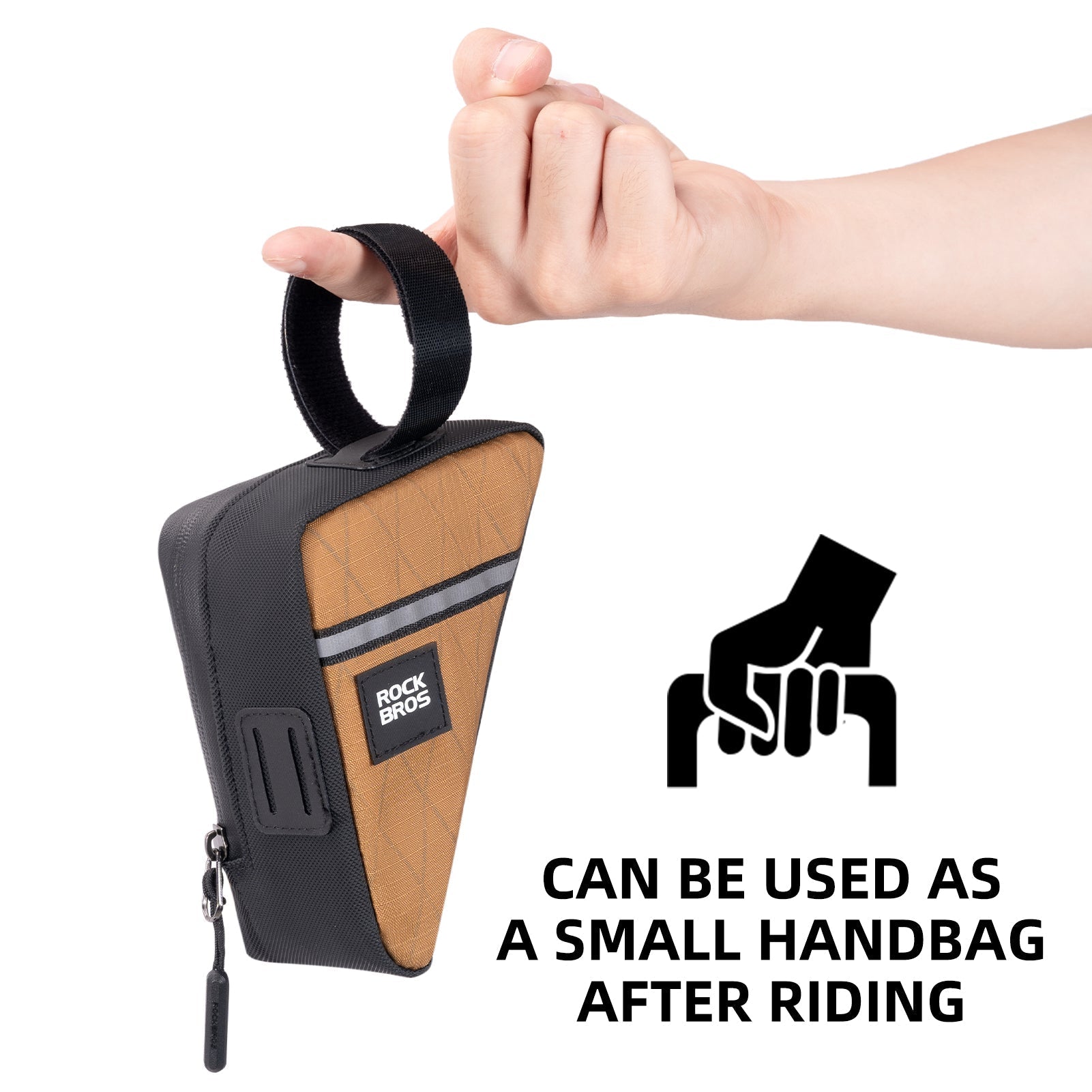 ROCKBROS Triangle Bike Small Tool Frame Bag Waterproof Storage Pouch ...