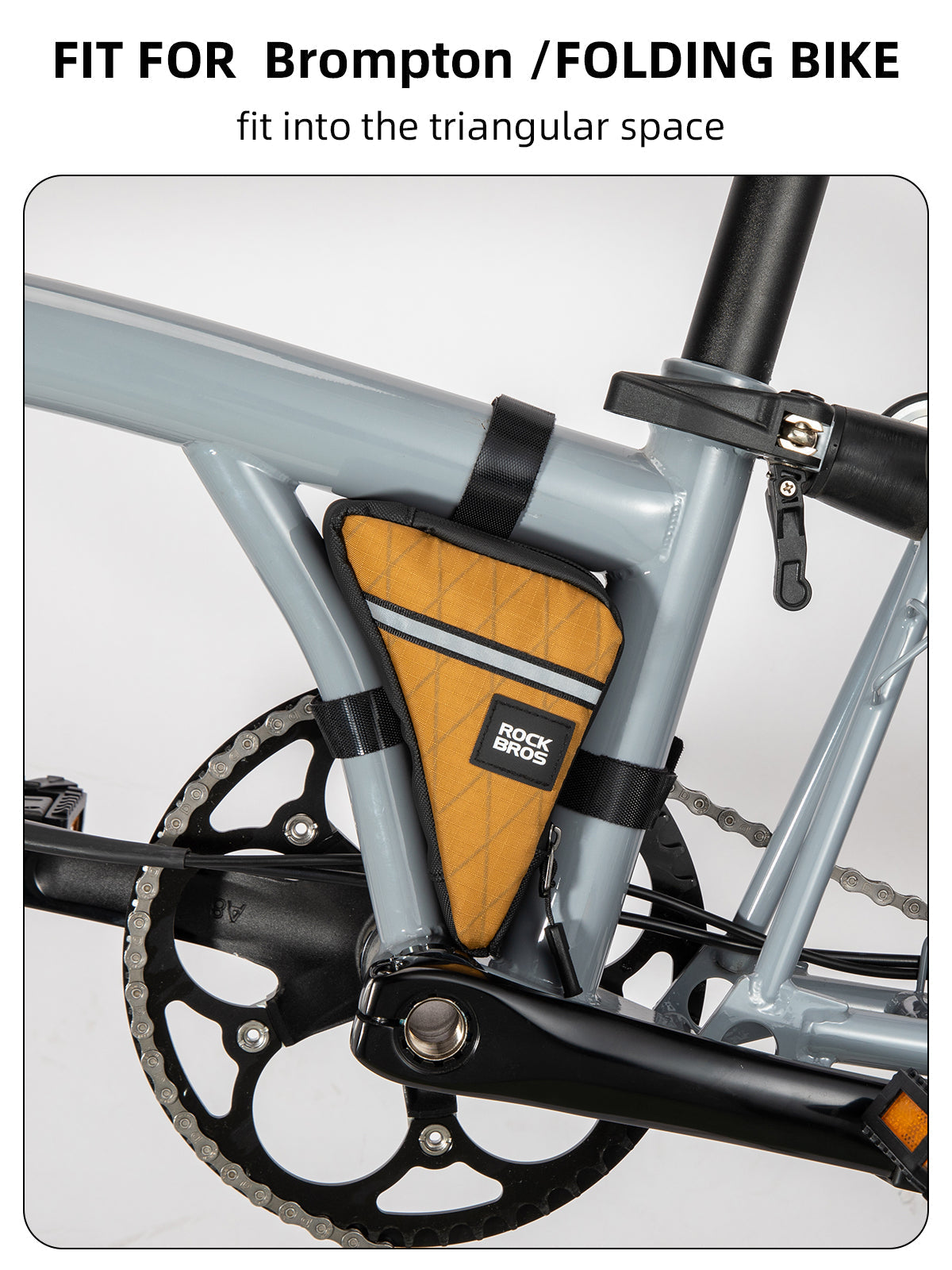 ROCKBROS Triangle Bike Small Tool Frame Bag Waterproof Storage Pouch ...