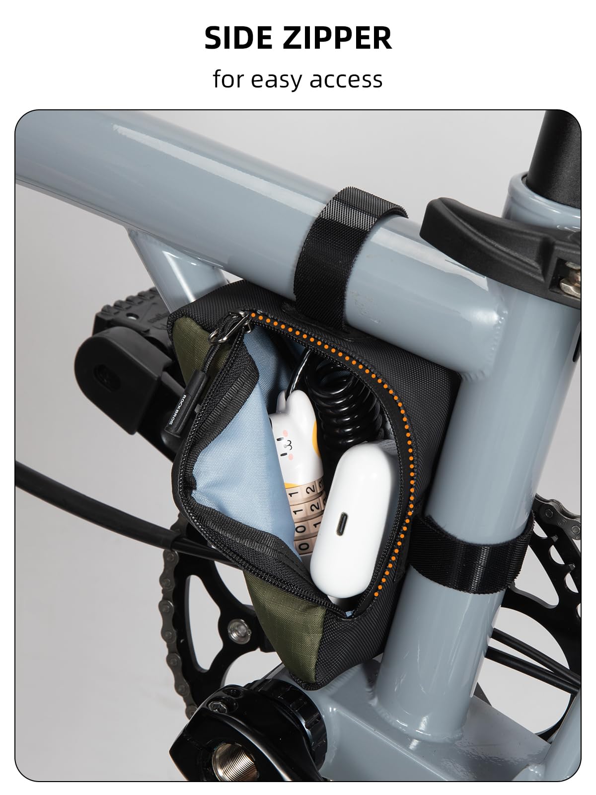 ROCKBROS Triangle Bike Small Tool Frame Bag Waterproof Storage Pouch ...